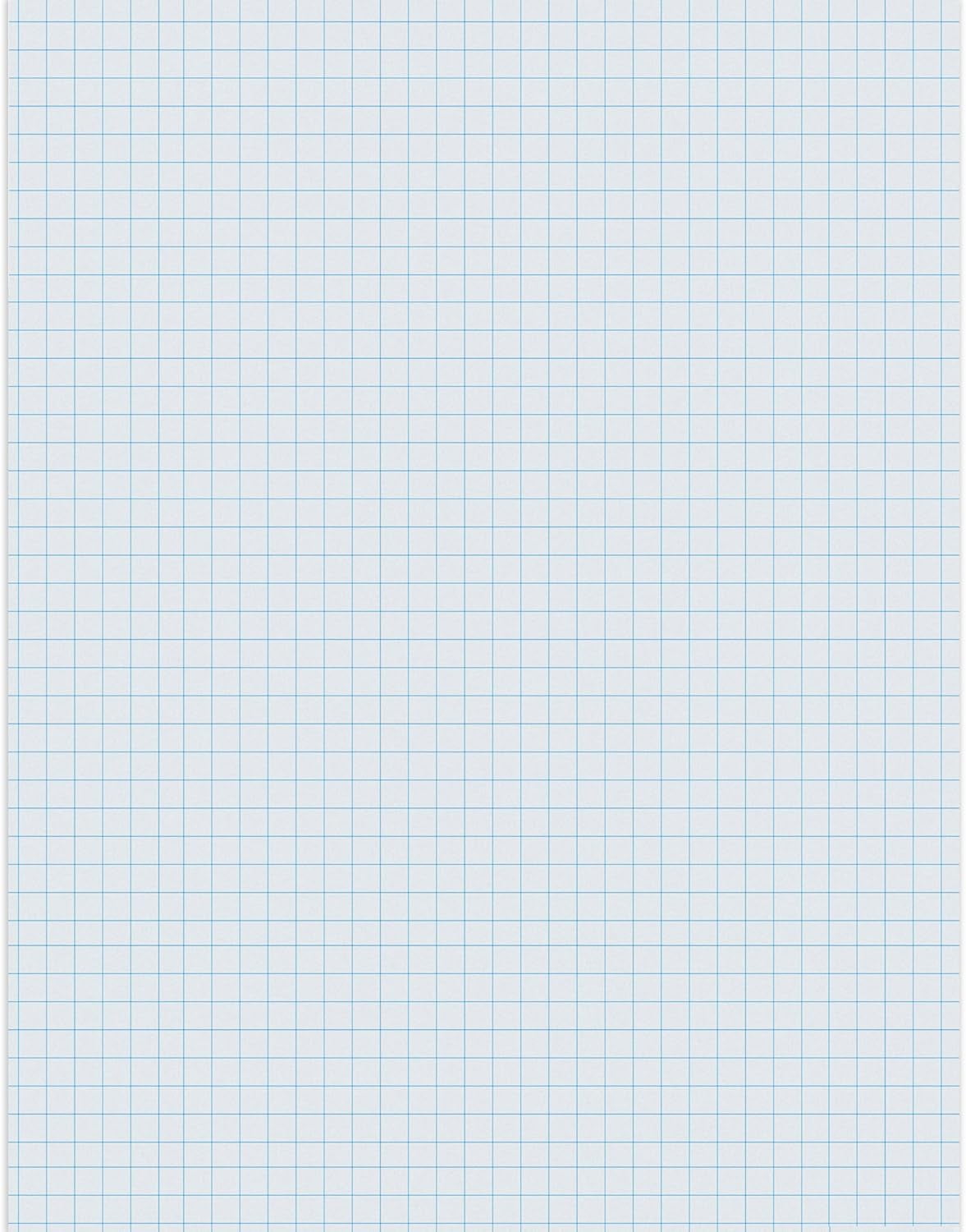 Graphing Paper, White, 1/4" Quadrille Ruled, 8-1/2" x 11", 500 Per Pack ...