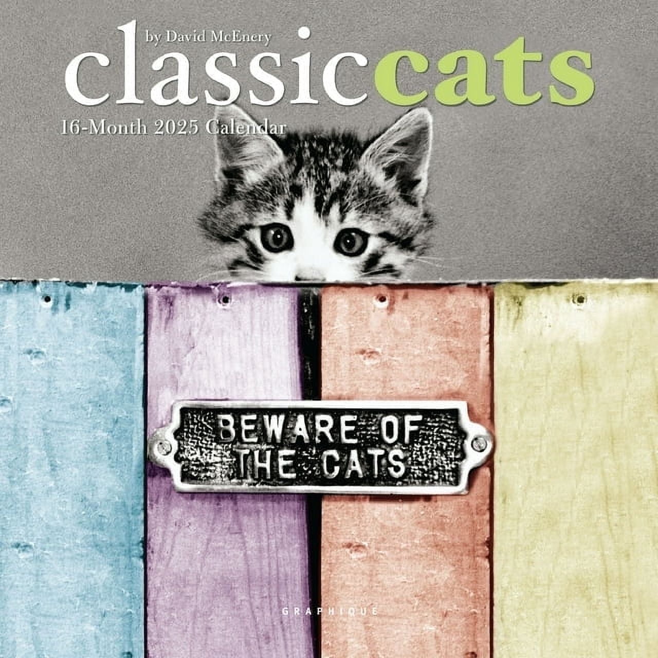 Graphique 2025 Classic Cats Mini Wall Calendar - 7” x 7” - Thick Paper ...