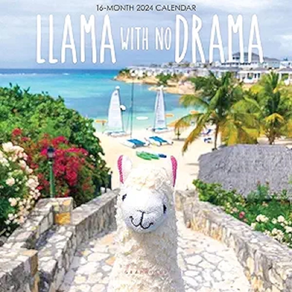 Graphique 2025 Llama with No Drama Mini Wall Calendar - 7” x 7” - Thick ...