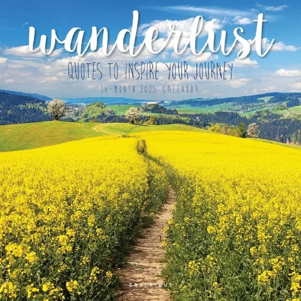 Graphique 2025 Wanderlust Wall Calendar - 12” x 12” - Thick Paper ...
