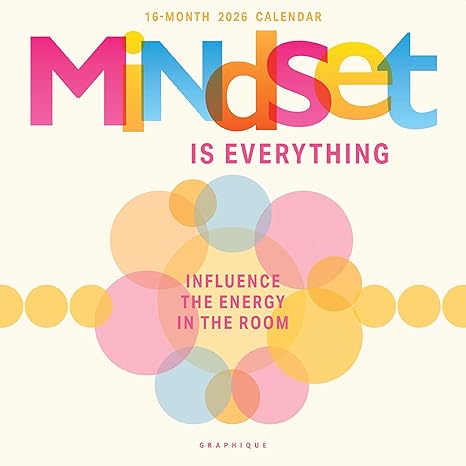 Graphique 2026 Mindset Is Everything Wall Calendar - 12” x 12” - Thick ...