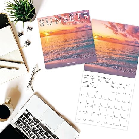 Graphique 2026 Sunsets Wall Calendar - 12” x 12” - Thick Paper - Home ...