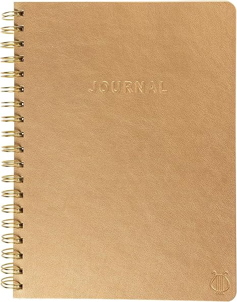 Apollo Vegan Leather Journal by Graphique, Spiral Notebook for Writing ...