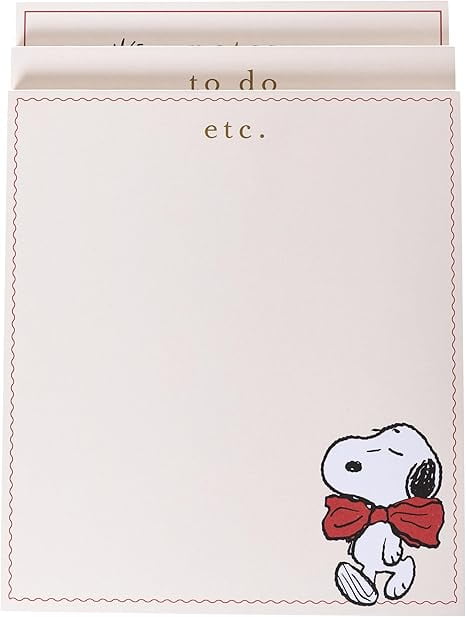 Graphique Peanuts Assorted Notepads Luxe Collection, Set of 3 Snoopy ...