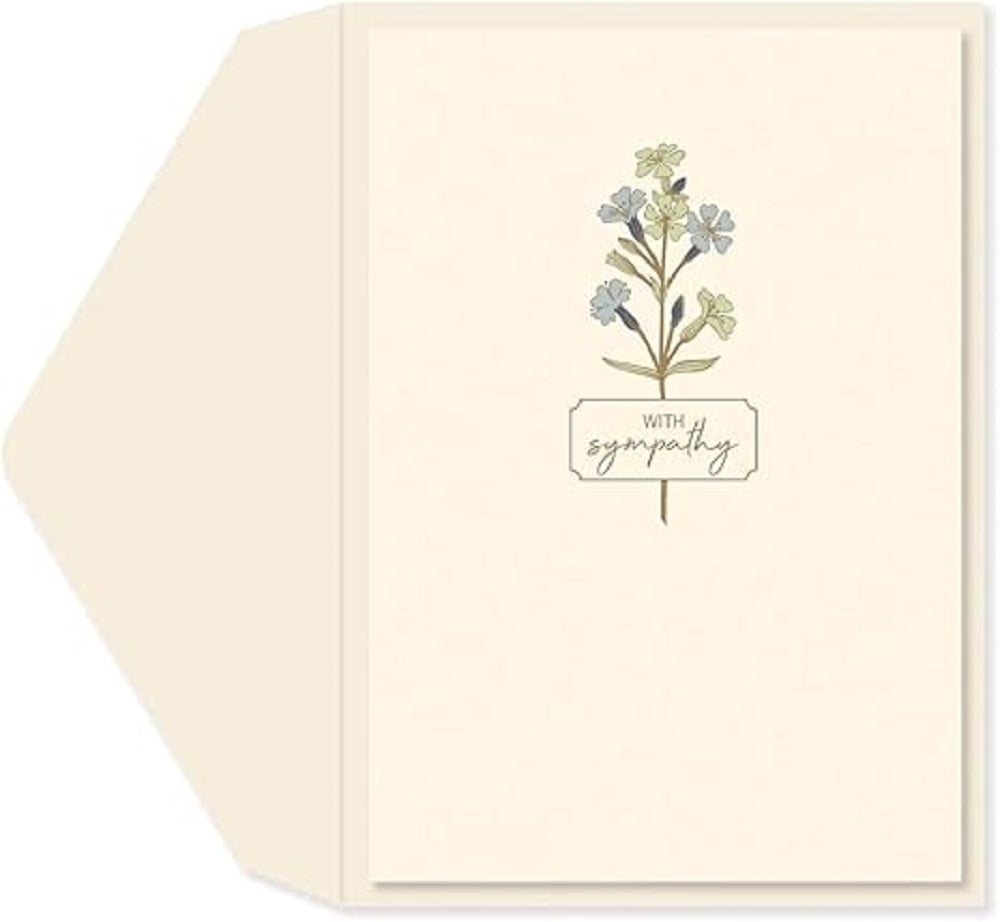 Graphique Wildflowers Sympathy Card | Condolence and Bereavement ...