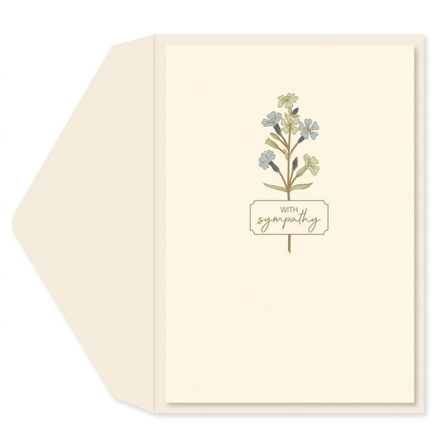 Graphique Wildflowers Sympathy Card | Condolence and Bereavement ...