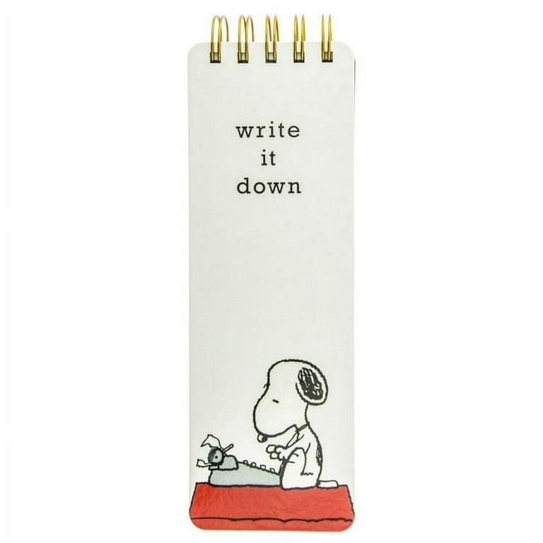 snoopy writing