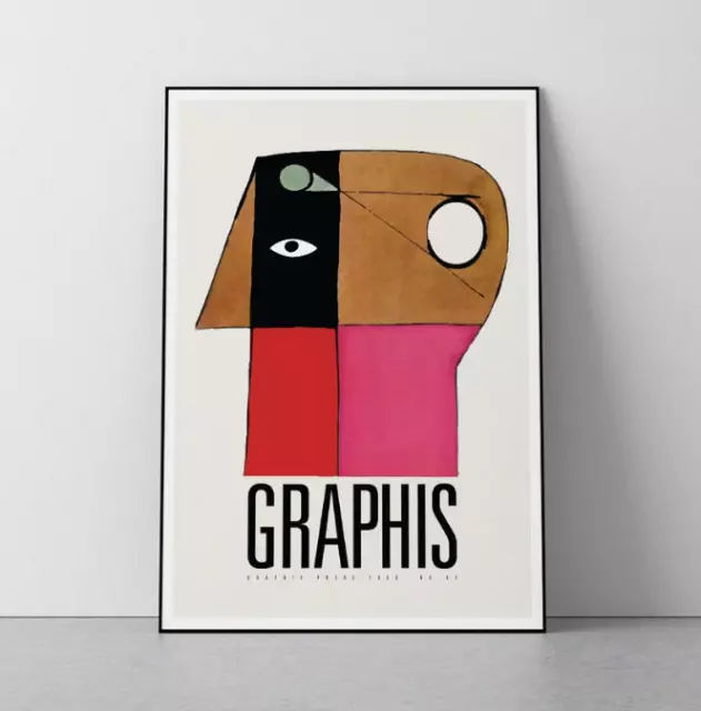 Graphis87, Graphic Cover Poster, 1960, George Giusti, Mid Century ...