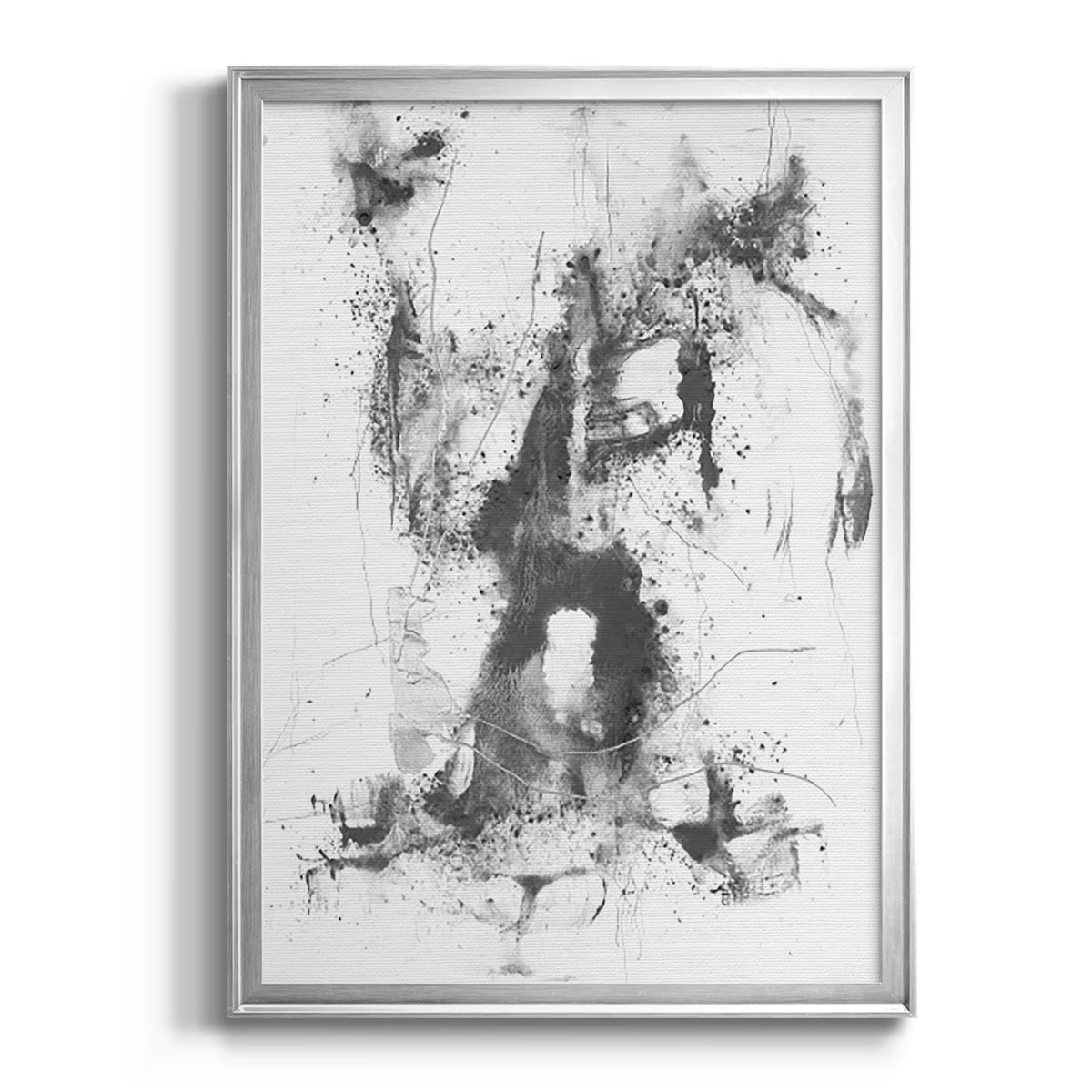 Graphite Abstract II Premium Framed Print, in Gold, Black, or Silver ...