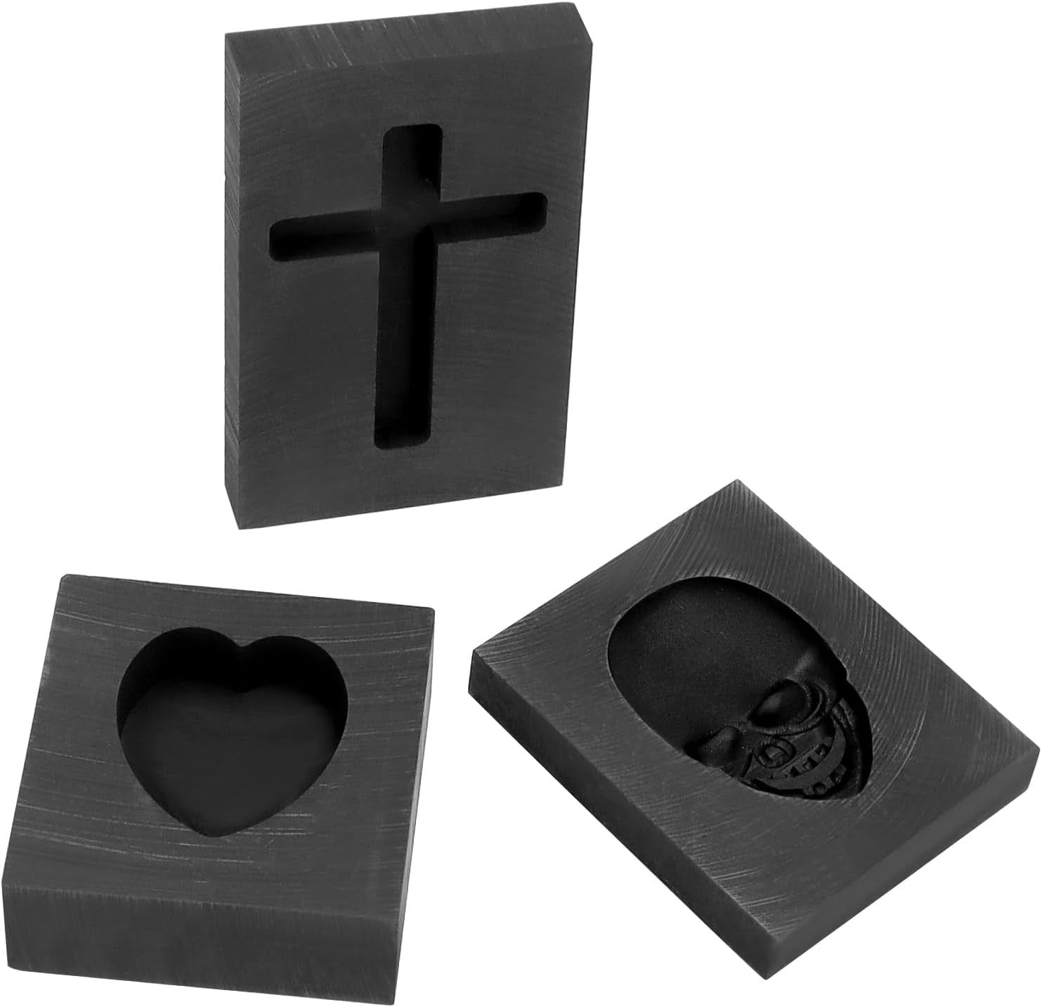 Graphite Casting Mold Set, 3 Pcs Casting Ingot Mold, Metal Refining ...