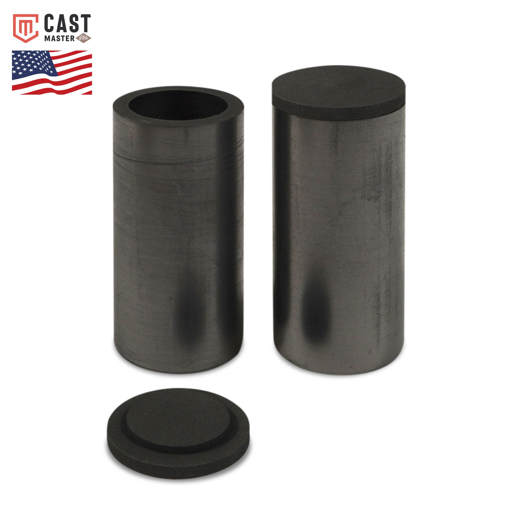 Graphite Crucible 2 Pack with Lids for Metal Smelting Furnace ...