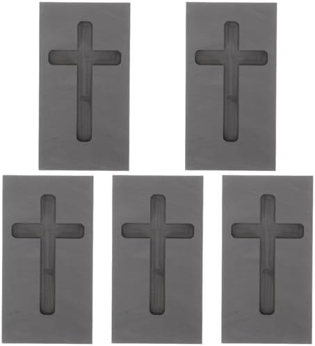 Graphite Ingot Mold 5 Pieces Cross Shape Smelting Molds for Metal ...
