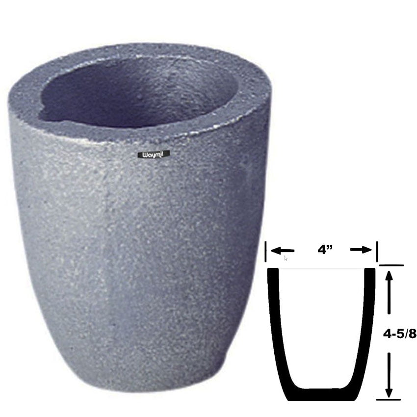 Graphite Melting Clay 2 Kg #2 Foundry Crucible Furnace Refining Gold ...