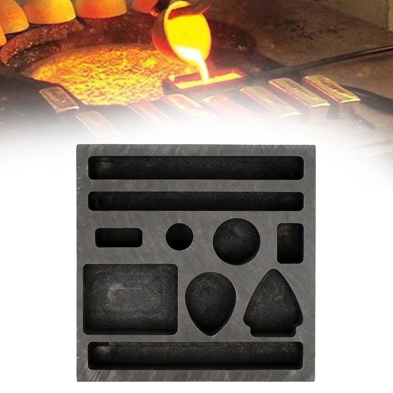 Graphite Mold 1PC for Casting Gold Silver Aluminum Copper Brass, DIY ...