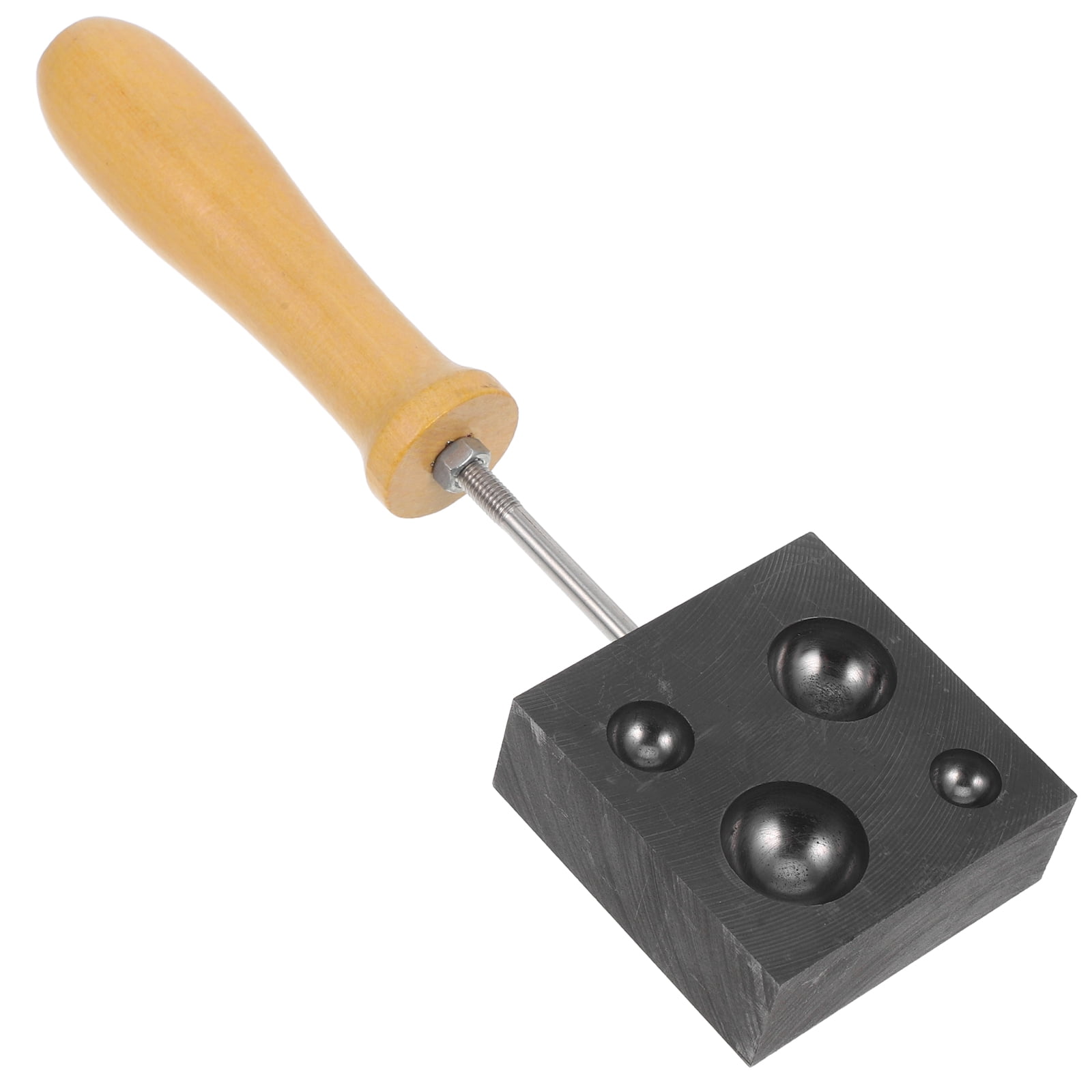Graphite Mold with Wood Handle for Half Sphere Metal Casting Wood ...