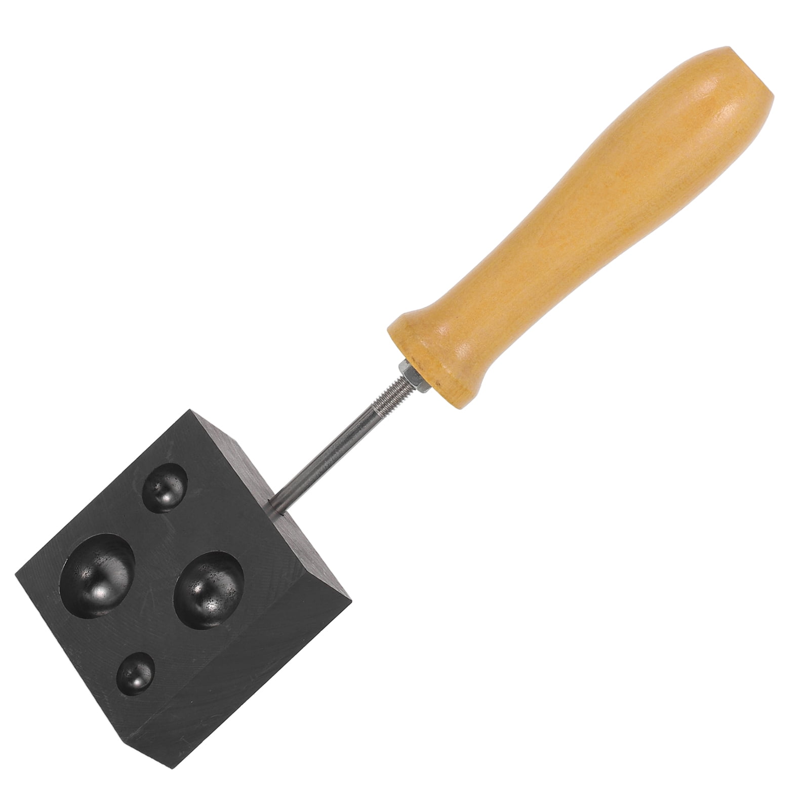 Graphite Mold with Wood Handle for Half Sphere Metal Casting Wood ...