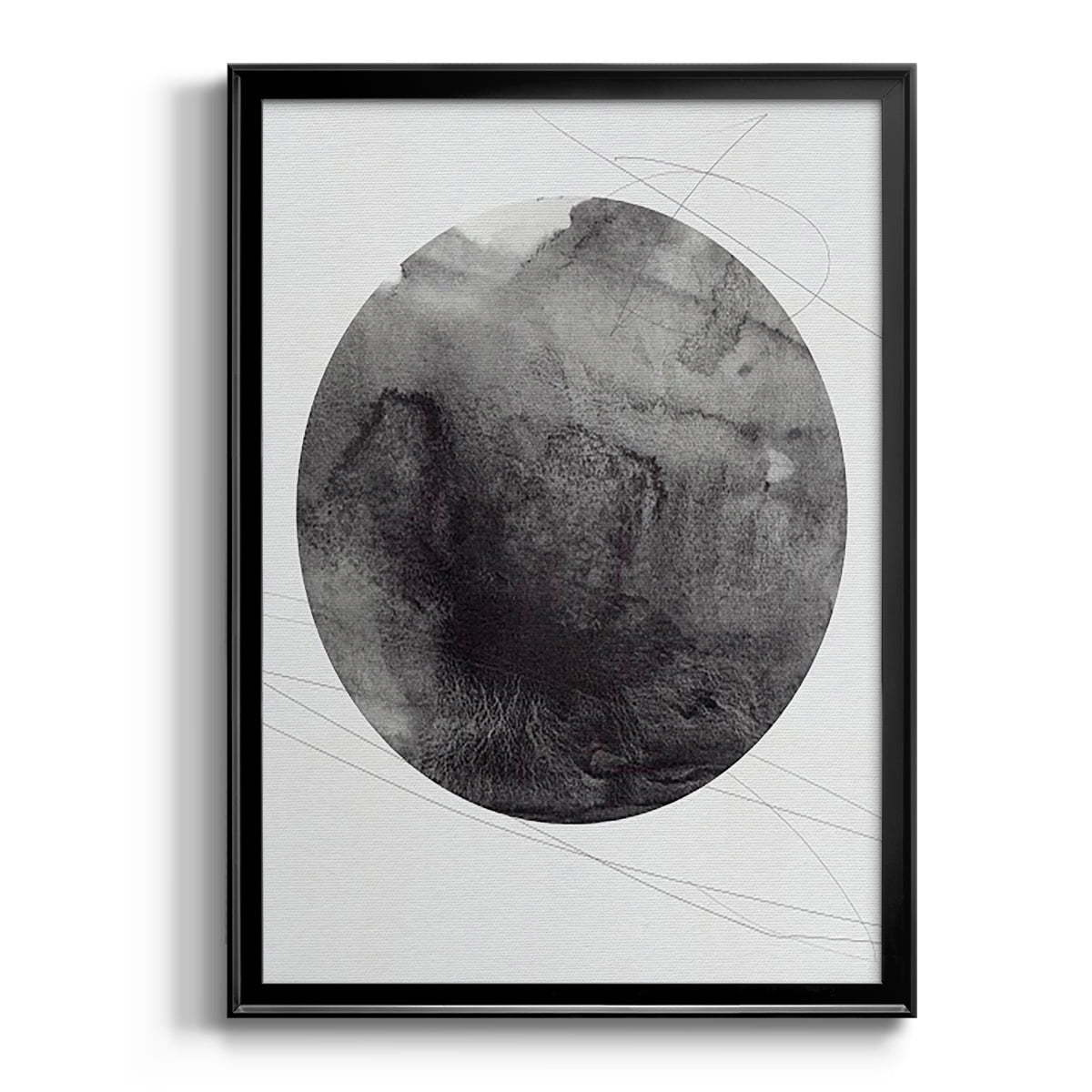Graphite Moon I Premium Framed Print, in Gold, Black, or Silver - Ready ...