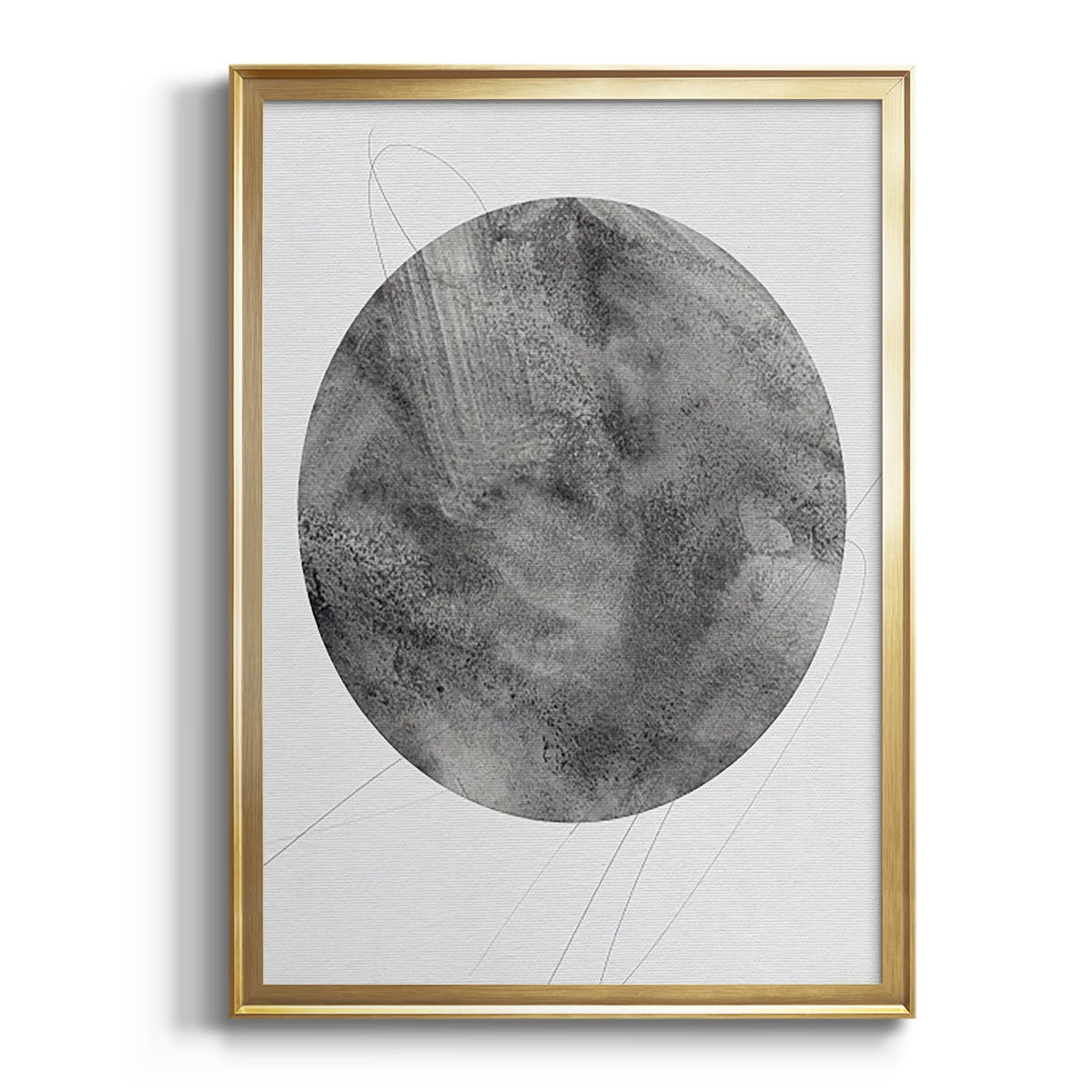 Graphite Moon II Premium Framed Print, in Gold, Black, or Silver ...