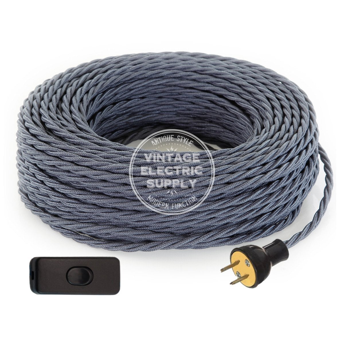 Graphite Raw Yarn Twisted Re-Wire Kit with Switch - Walmart.com