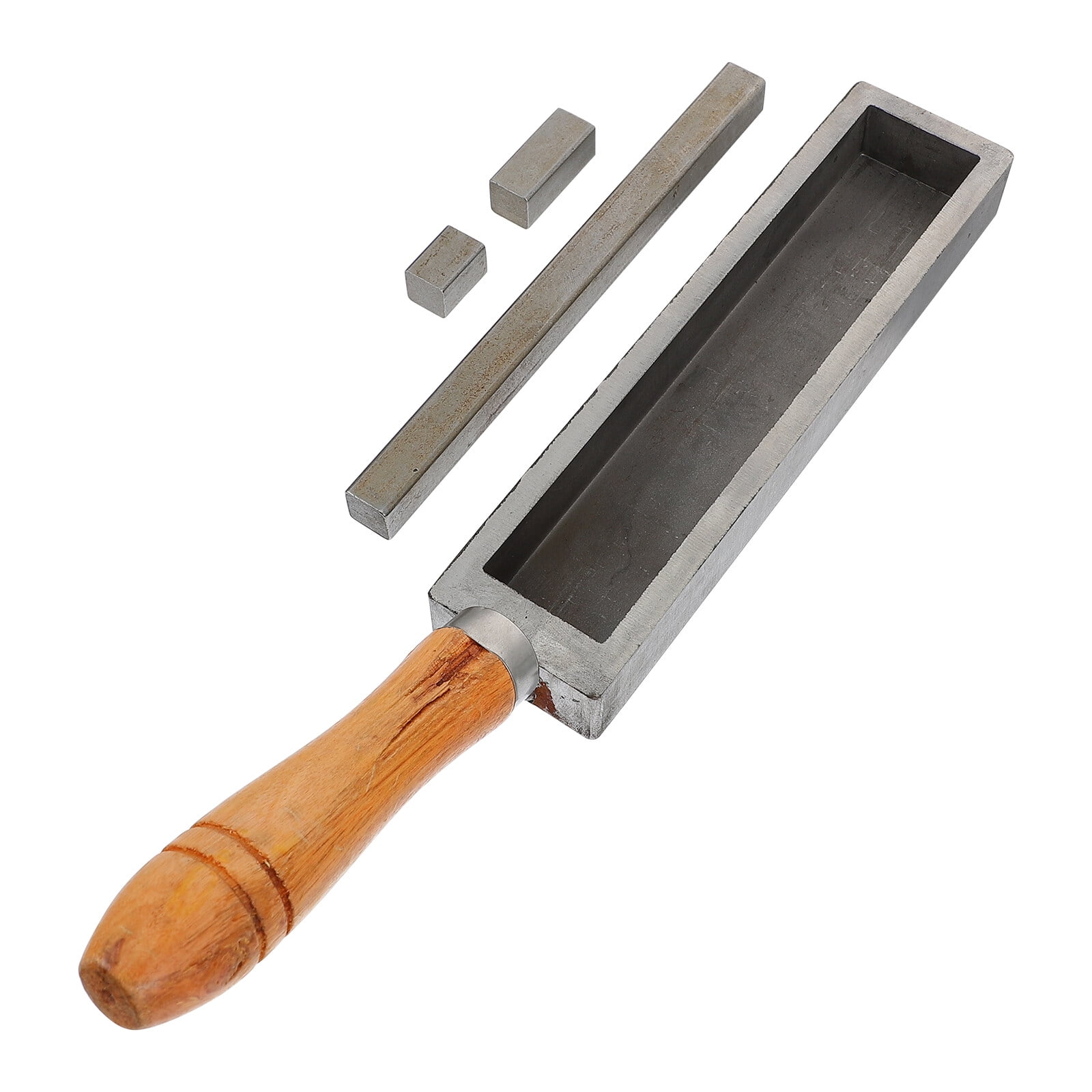 Graphite Refining Melt Mold Silver Bar Wooden Handle Iron Tank Oil ...