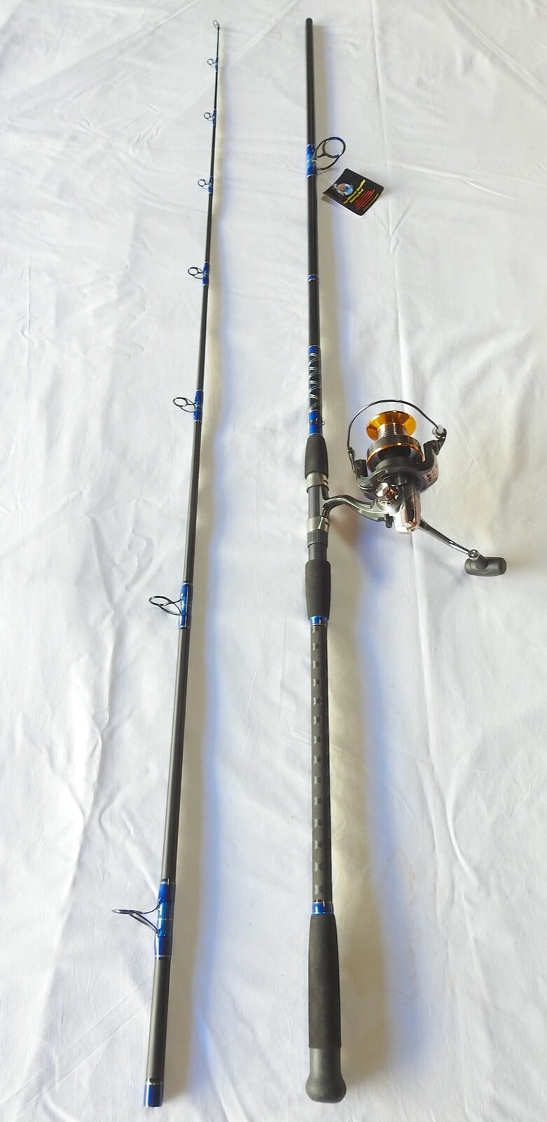 Graphite Spinning Surf Combo 11' 2PC Split Handle/12+1 BB Spin Reel ...