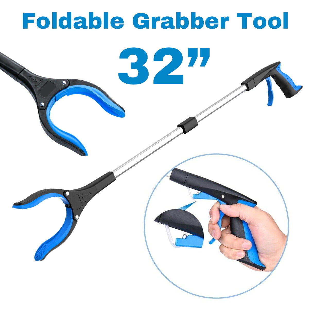 Grapple Tools 32 Inch Collapsible Grapple for Seniors Garden Grapple ...