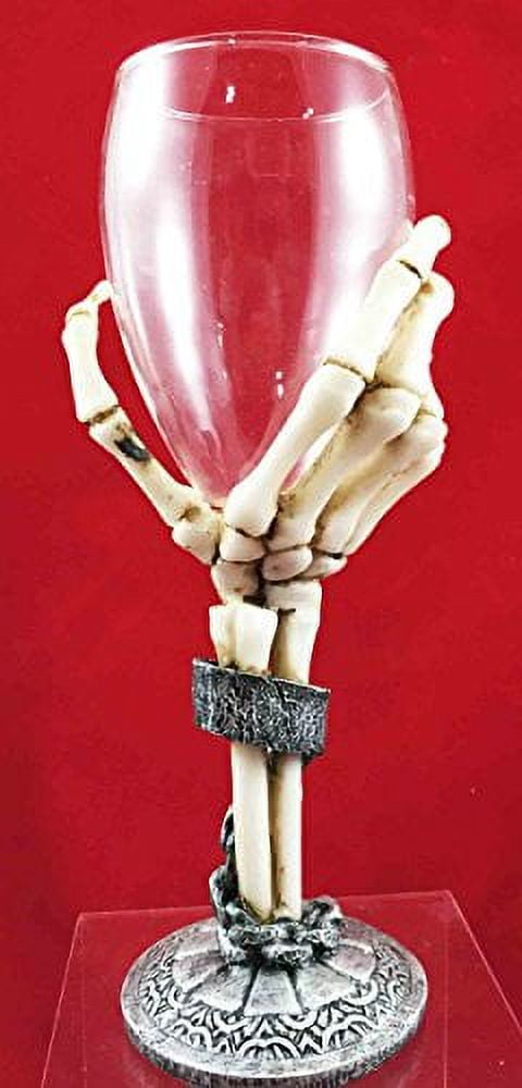 Grasp Of the Dead Eternal Slave Skeleton Hand Wine Glass Drink Goblet ...