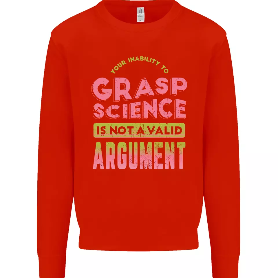 Grasp Science Funny Geek Nerd Physics Maths Mens Sweatshirt Jumper ...