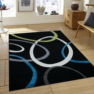 Allstar Grey Modern Geometric flowers design Area Rug (3' 9" x 5' 1 ...