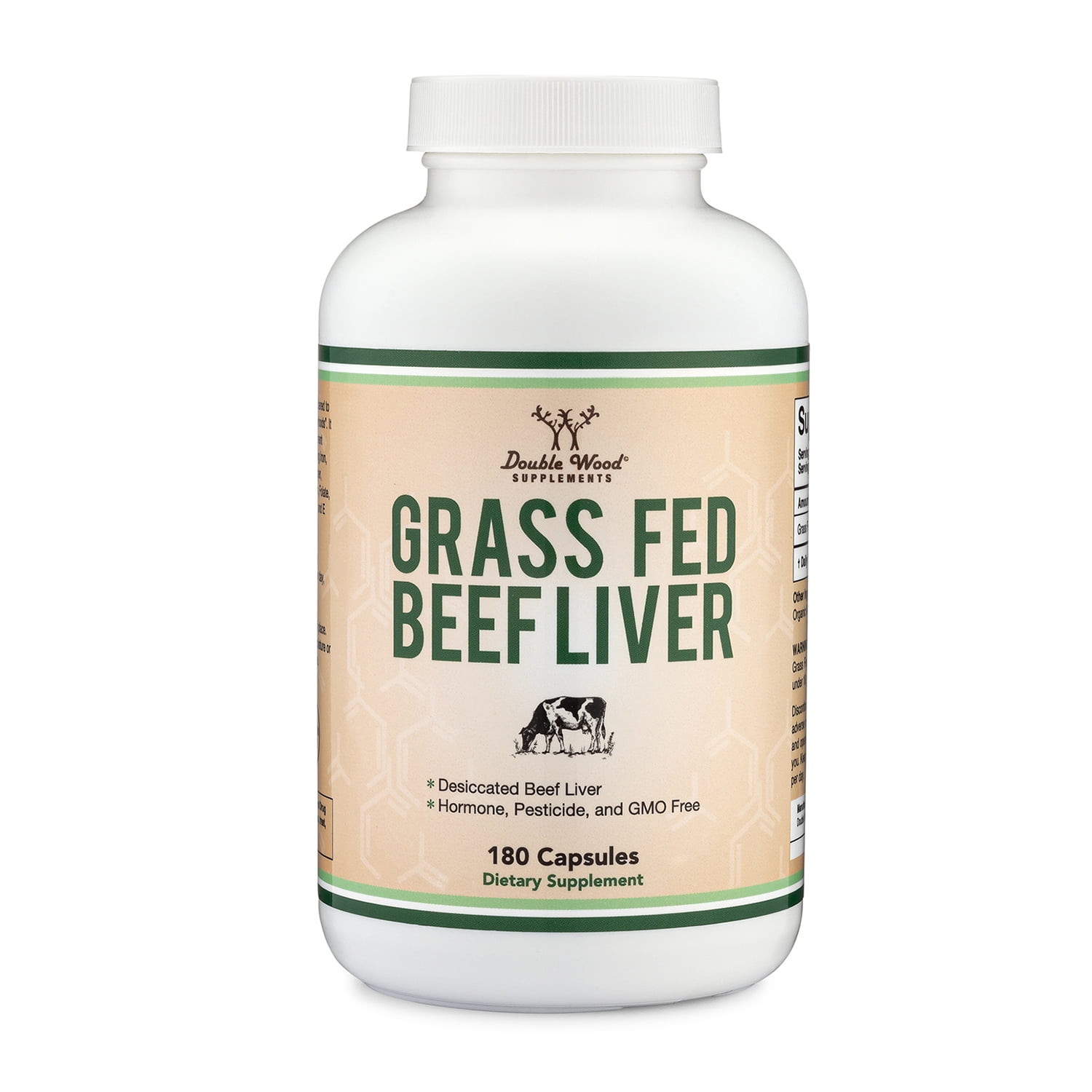 Grass Fed Beef Liver - 180 x 500 mg capsules - Natural Multivitamin ...