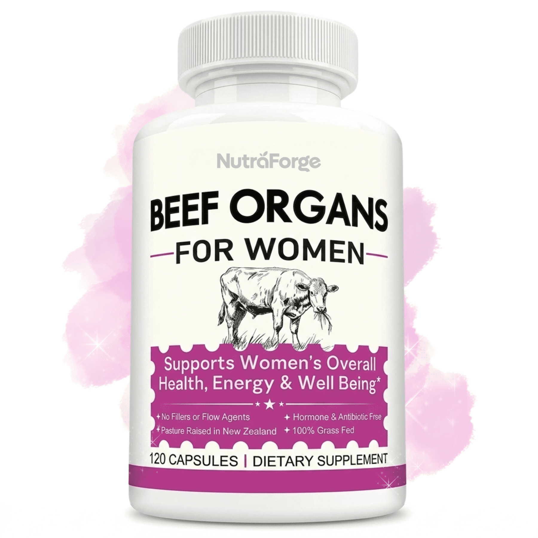 Grass-Fed Beef Organ Supplement for Women – 2 Month Supply (120 ...