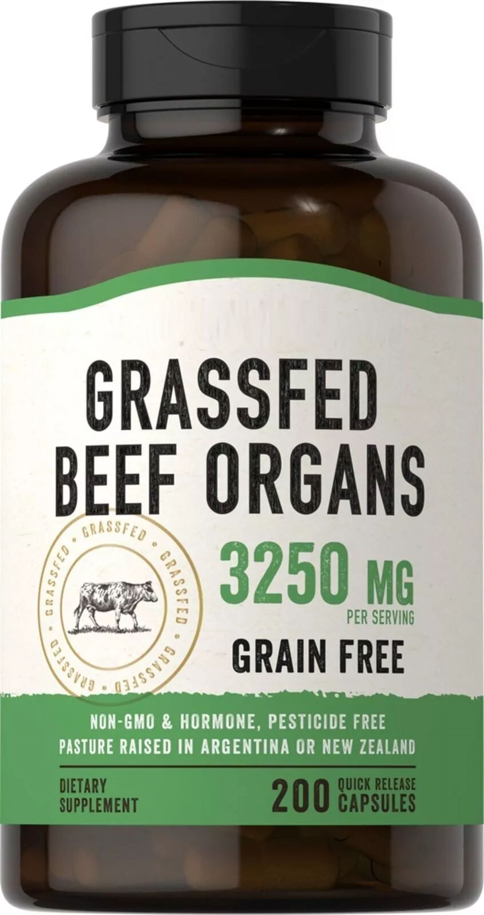 Grass_Fed_Beef_Organs_3250Mg_200Caps_Liver/Kidney/Heart/Pancreas/Splin ...