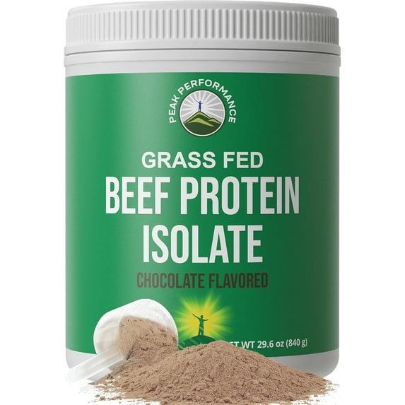 Beef Protein Isolate Grass Fed Lactose Free Chocolate Flavor - Walmart.com