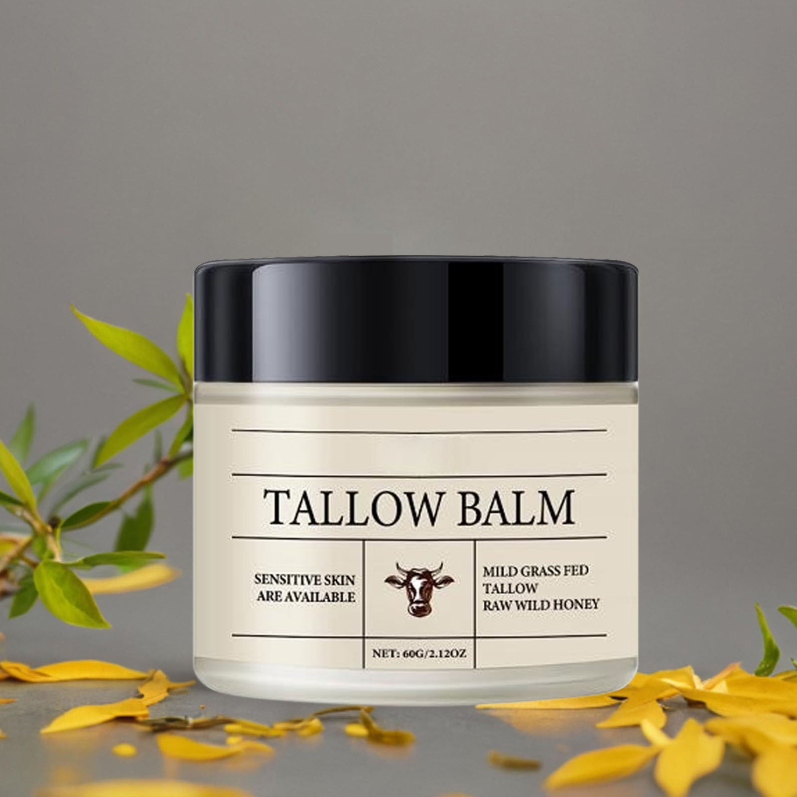 Grass-Fed Beef Tallow Balm - 60g Moisturizing Cream for Soft, Hydrated ...