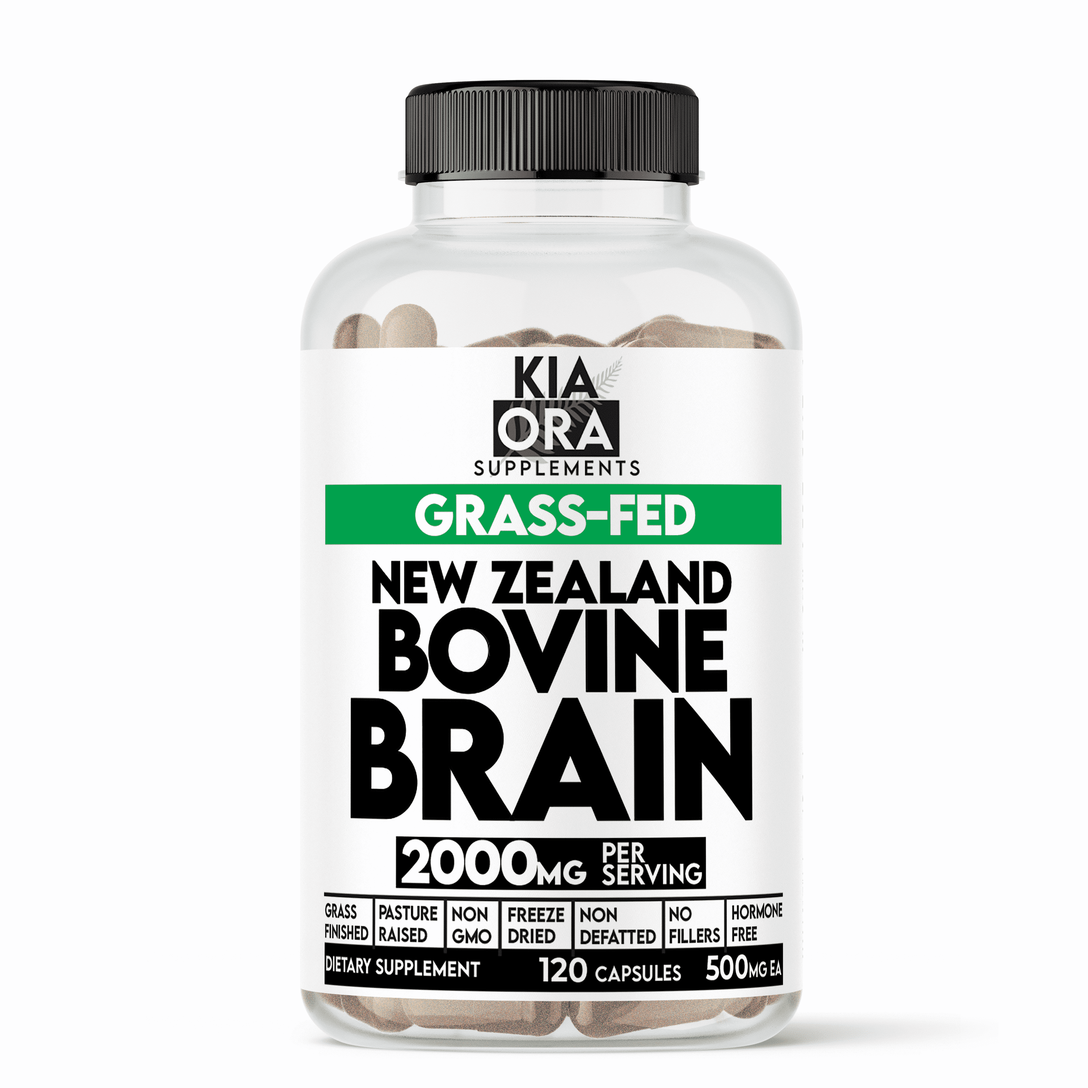 Bovine Brain | Grass-Fed Single-Ingredient NZ Glandular - Walmart.com