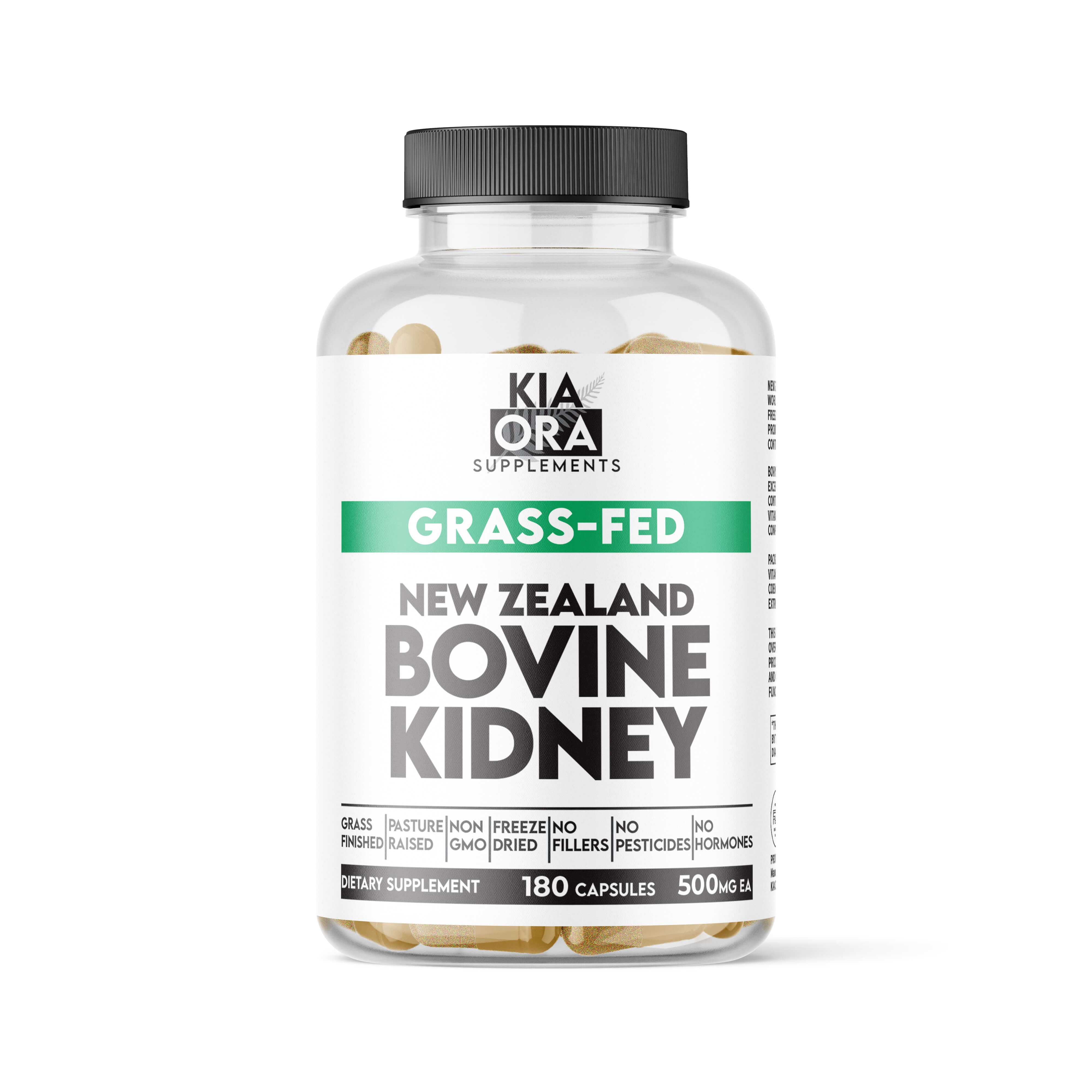 Grass Fed Bovine Kidney Supplement | 100% Beef Kidney, Packed with ...