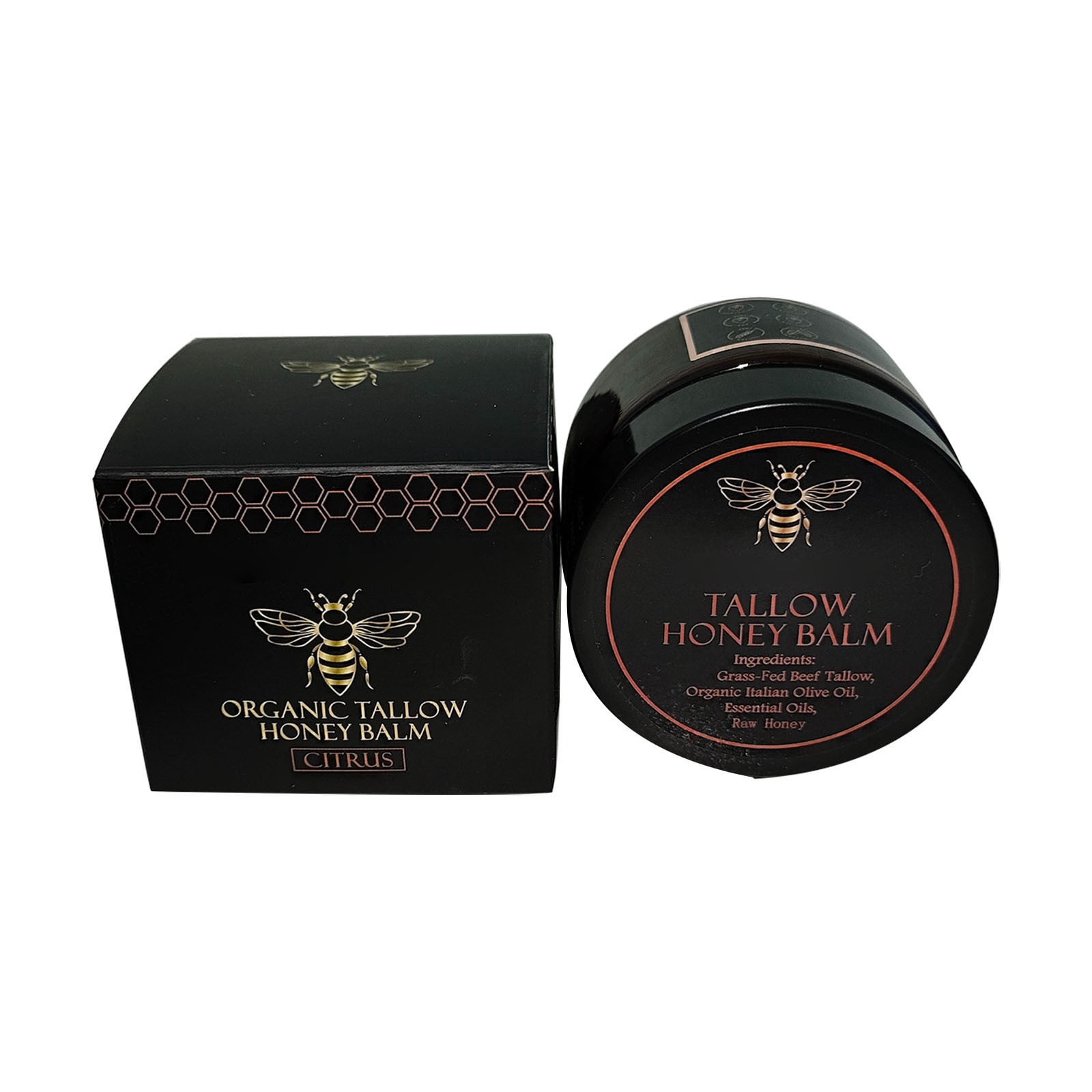 Grass-Fed Tallow Face Cream with Raw Honey for Deep Moisturizing, Non ...