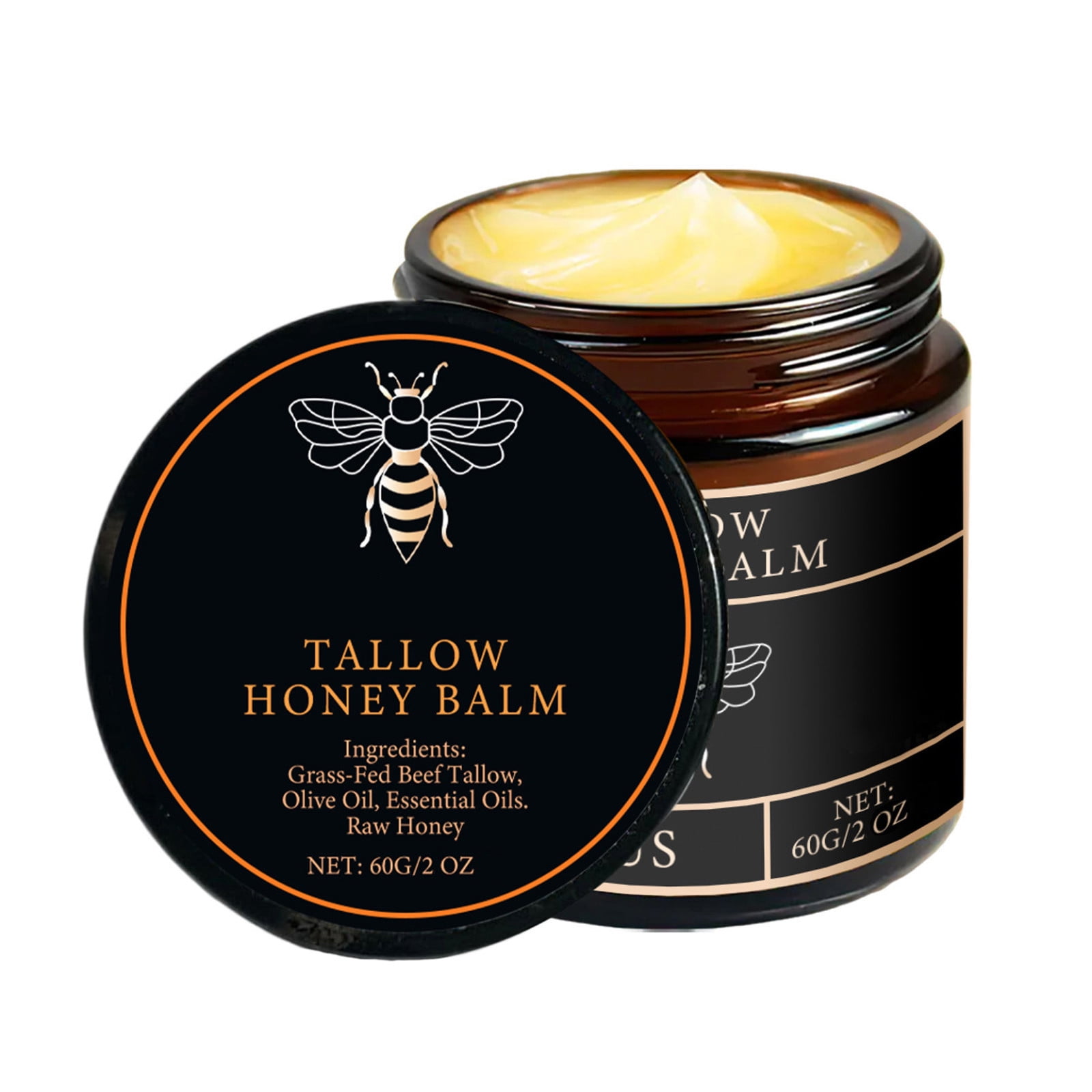 ‌Grass-Fed Tallow & Raw Honey Body Butter – Non-Greasy Moisturizer for ...
