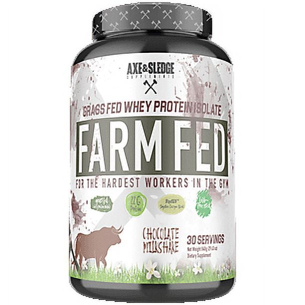 Grass Fed Whey Protein Isolate - Chocolate Milkshake (29.63 Oz. / 30 ...