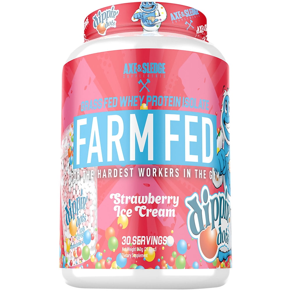 Farm Fed Grass Fed Whey Protein Isolate Powder - DIPPIN' DOTS ...