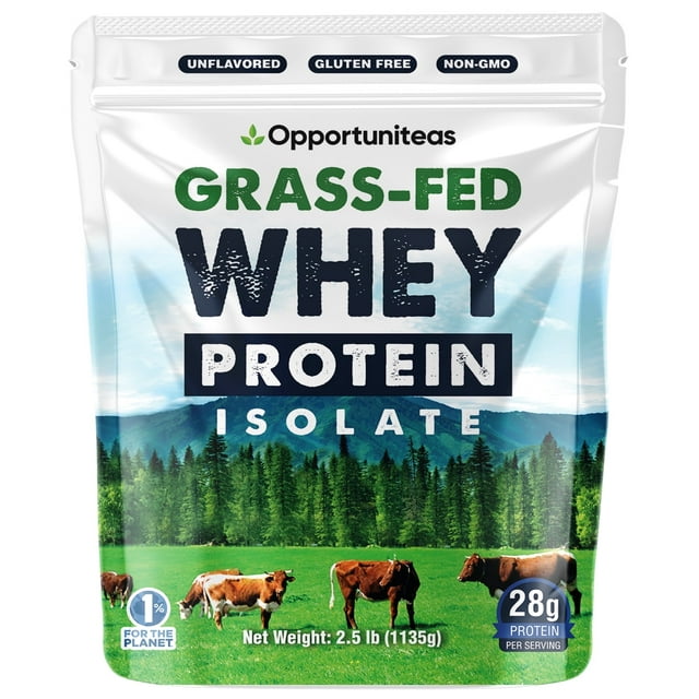 Natural Mix Grass Fed Whey Protein Isolate, Unflavored, Keto & Paleo ...