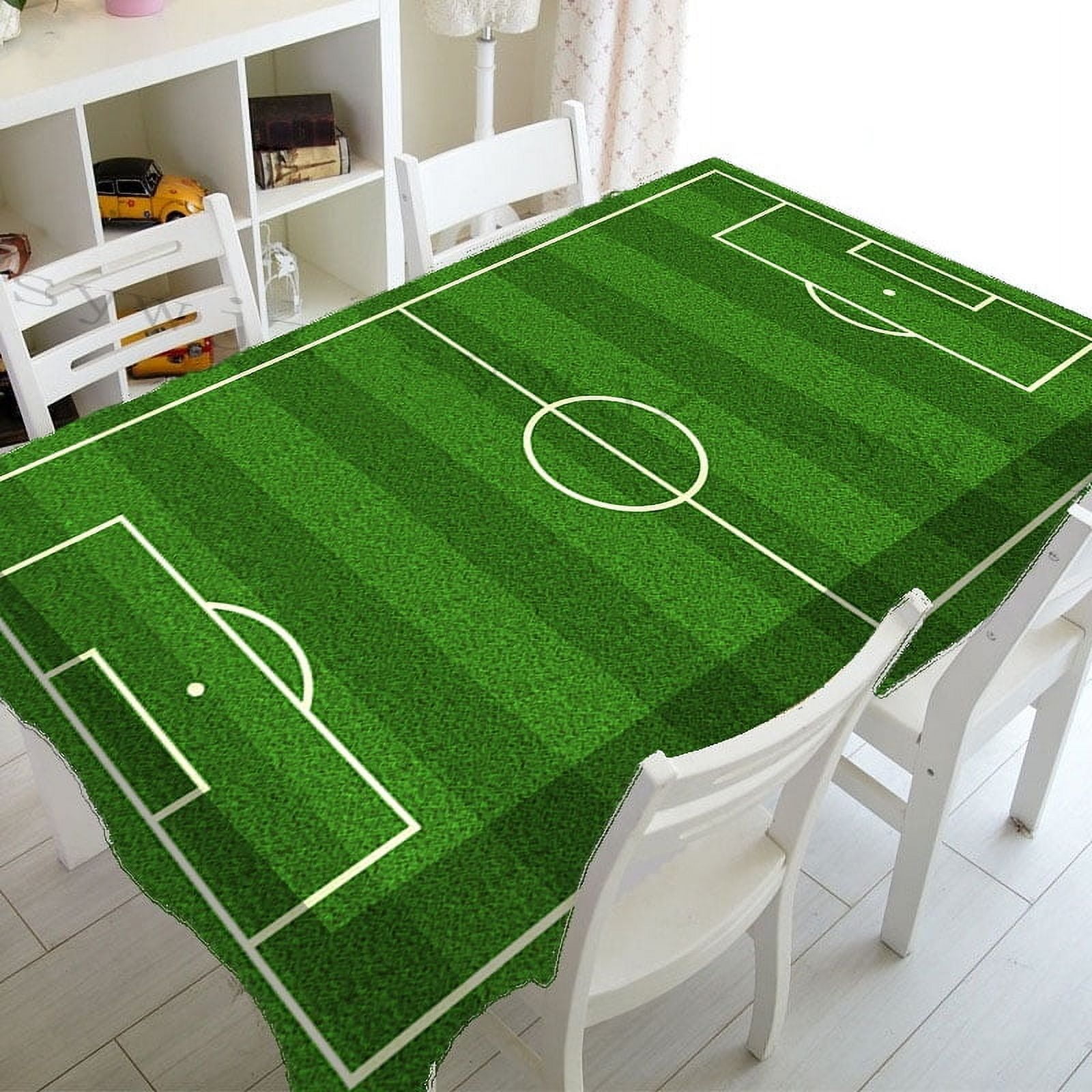 Grass Football Field Printing Rectangular Tablecloths for Table Party ...