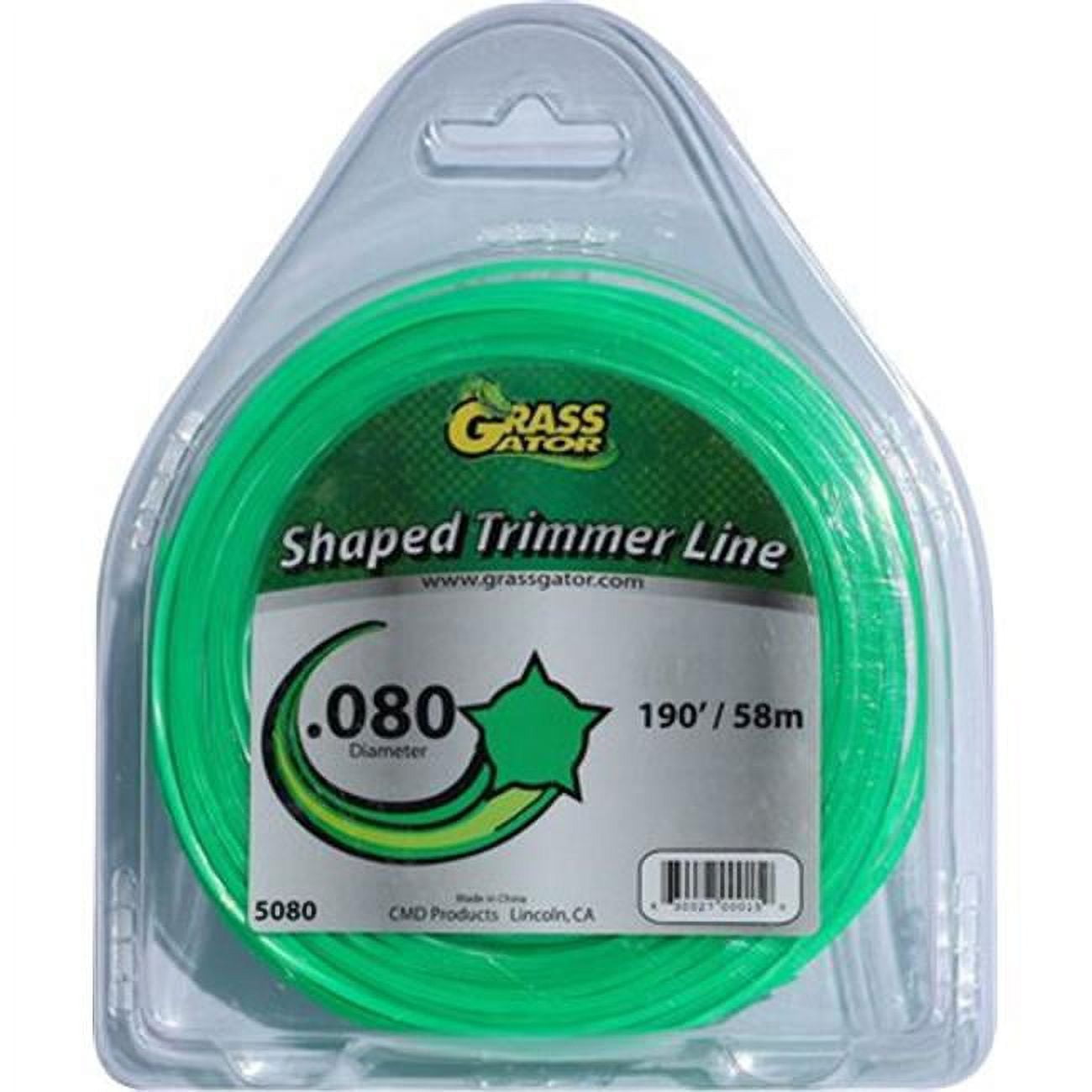 Grass Gator 5080L 0.080in. x 190 ft. Shape Trimmer Line, Pack of 6 ...