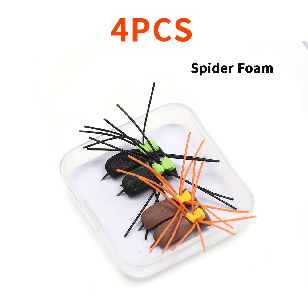 Grass Hopper Madam Spider Foam Dry Flies Fly Fishing Floating Foam ...