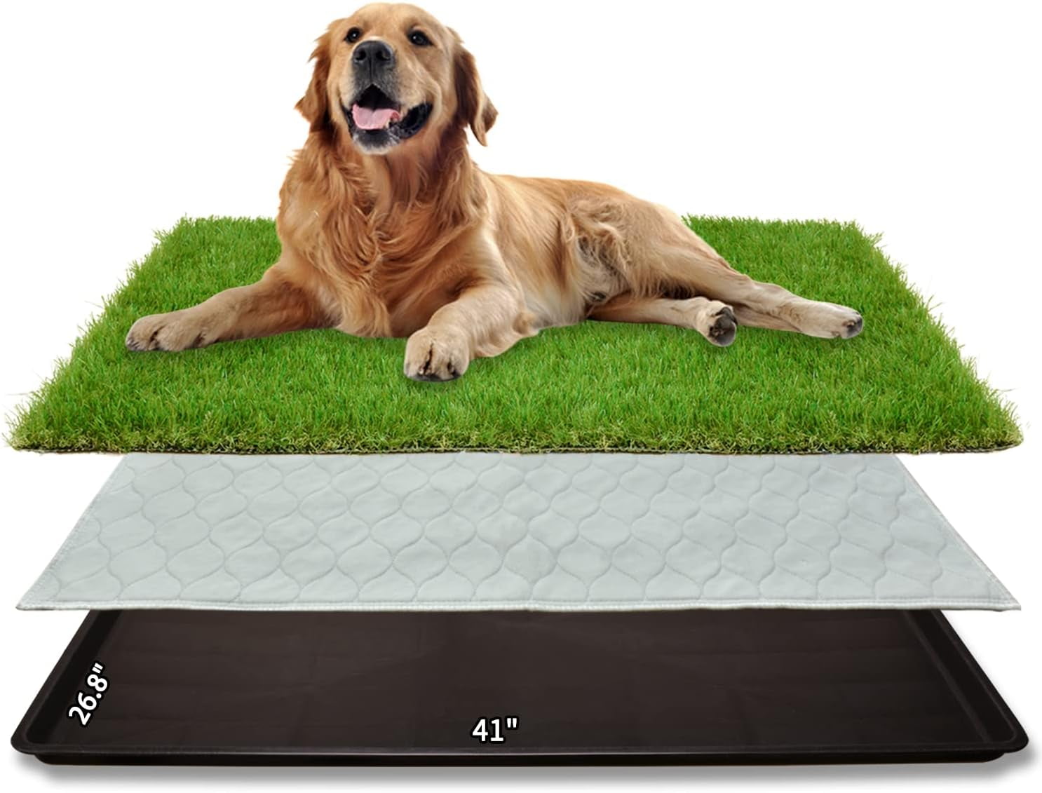 Grass Large Potty Patch, Litter Boxes Artificial Grass Bathroom Turf ...