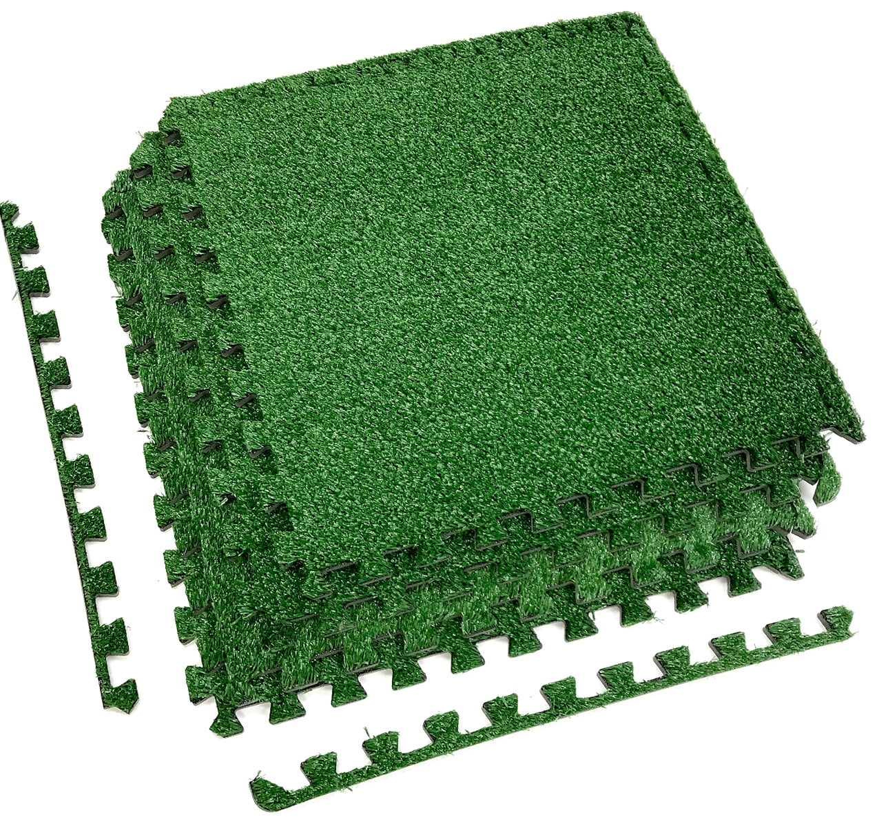 Grass Mat Interlocking Tiles - Soft Artificial Deck Carpet Turf ...