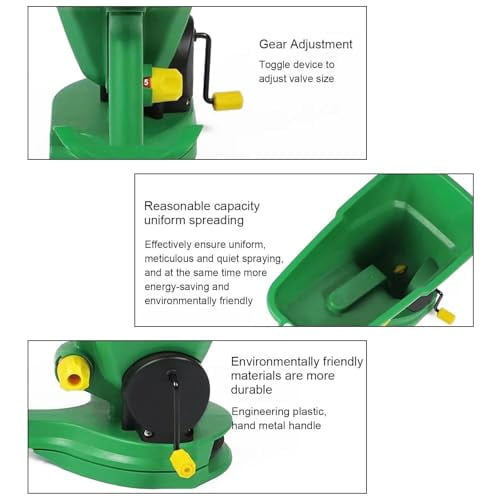 Grass Seed Spreader, Hand Held Seed Spreader, Fertilizer Spreader, Seed Planting Tool, 1.5L ...