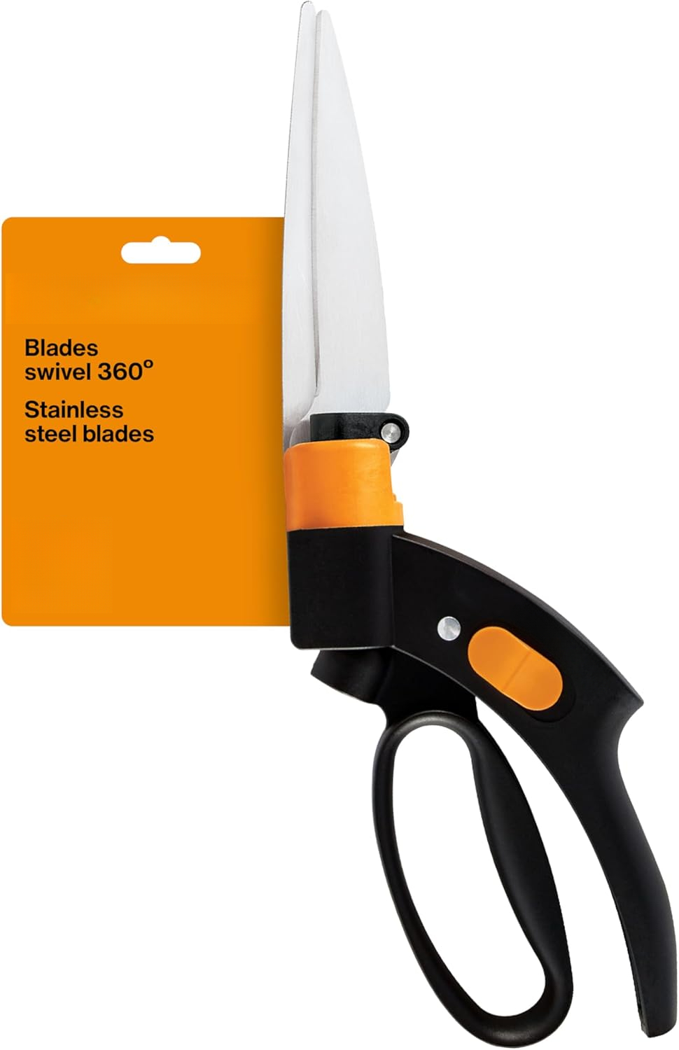 Grass Shears - 5" Stainless Steel Blades - 360-Degree Swivel Blade ...