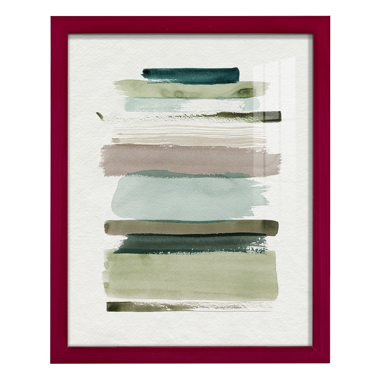 Grass Stains I - Framed Print w/glass - Cherry Red - Walmart.com