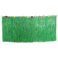 Artifical Grass Table Skirt Tropical Luau Party Decoration Centerpiece ...